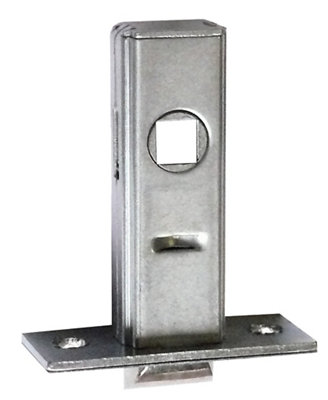 Picaporte tubular cuadrado acero inoxidable de 45 mm de entrada