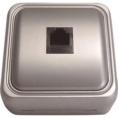 Toma de teléfono fontini bf-18 aluminio