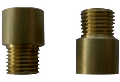 Pack de 2 racores de latón macho / hembra · LEROY MERLIN