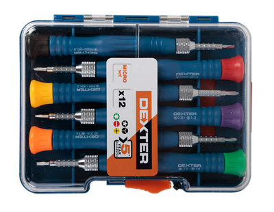 Juego de 12 destornilladores de precisión DEXTER · LEROY MERLIN