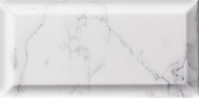 Azulejo cerámico 10x20 biselado carrara metro