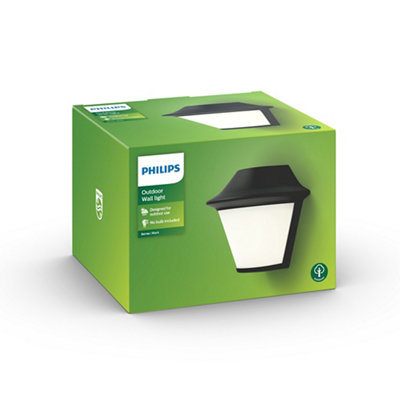 Aplique PHILIPS lantern Antracita E27 · LEROY MERLIN