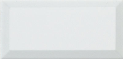 Revestimiento biselado blanco metro 10x20 cm