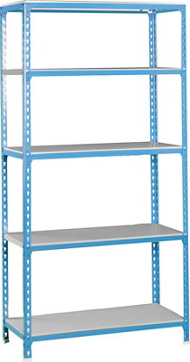 ESTANTERIA SIN TORNILLOS SIMONCLICK AZUL/GALVA MINI 5/30 · LEROY MERLIN